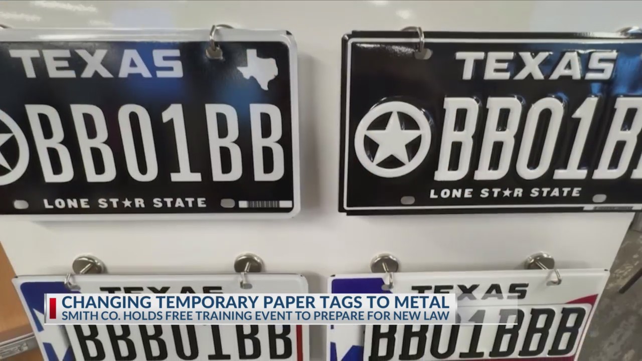 No more paper license plates: Smith County holds training for new law ...