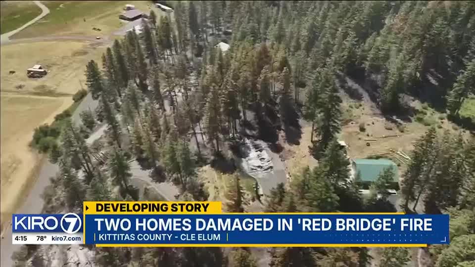 VIDEO: Red Bridge Fire near Cle Elum