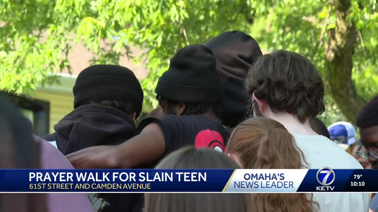 North Omaha prayer walk honors 19-year-old killed in shooting