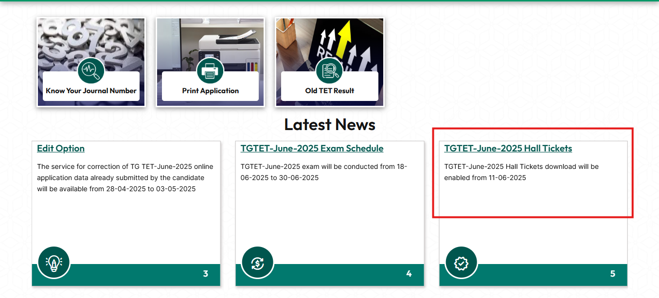 TG TET June admit card 2025 releasing today: Check steps to download ...