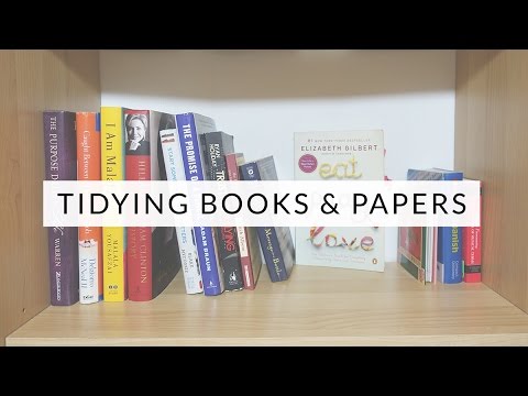 Master tidying books & papers with Marie Kondo’s method