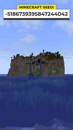 This INSANE Minecraft Cliff Island Seed Will Blow Your Mind