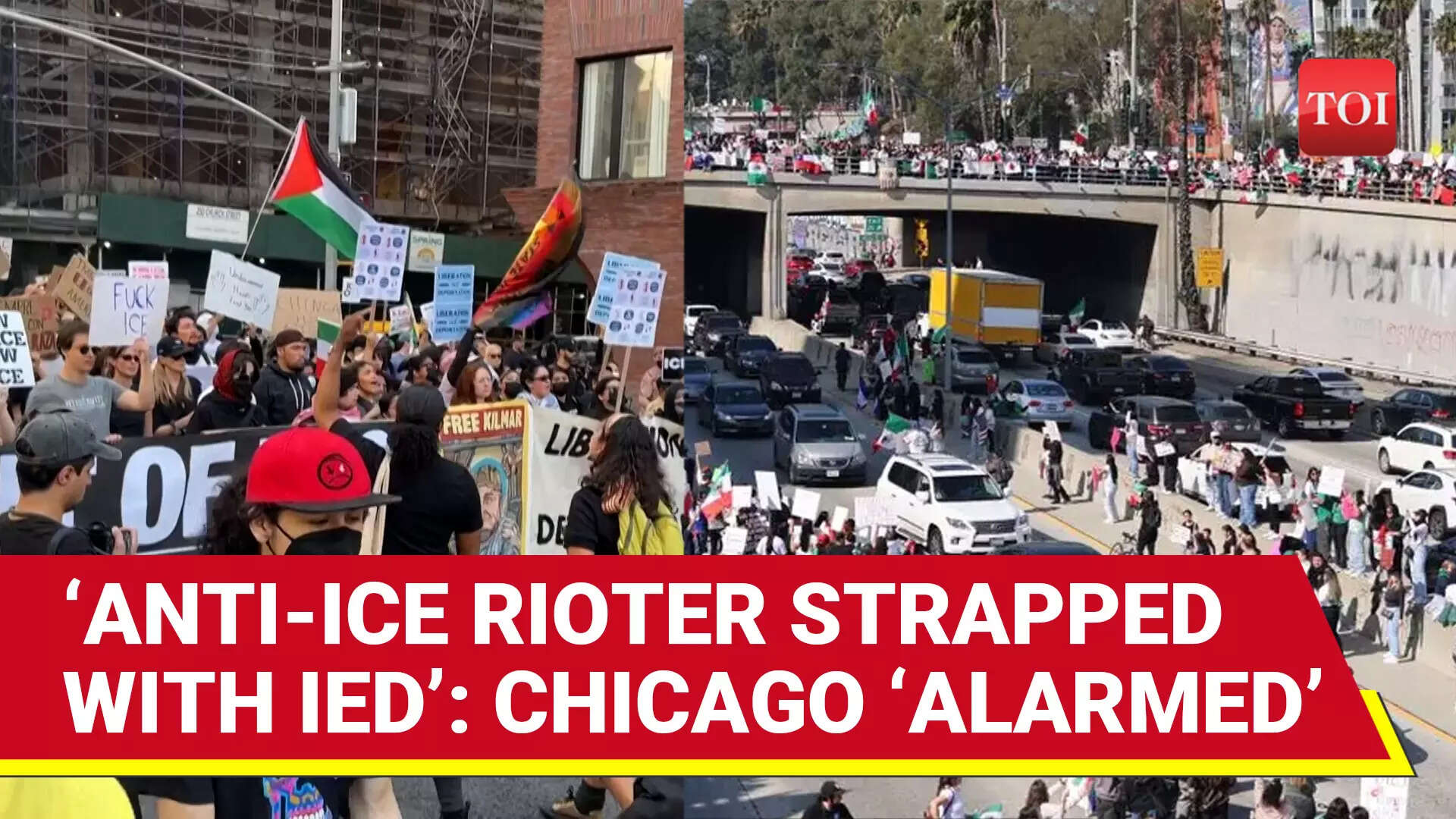 'Anti-ICE Protester Strapped With IED...': Bomb Squad Deployed In ...