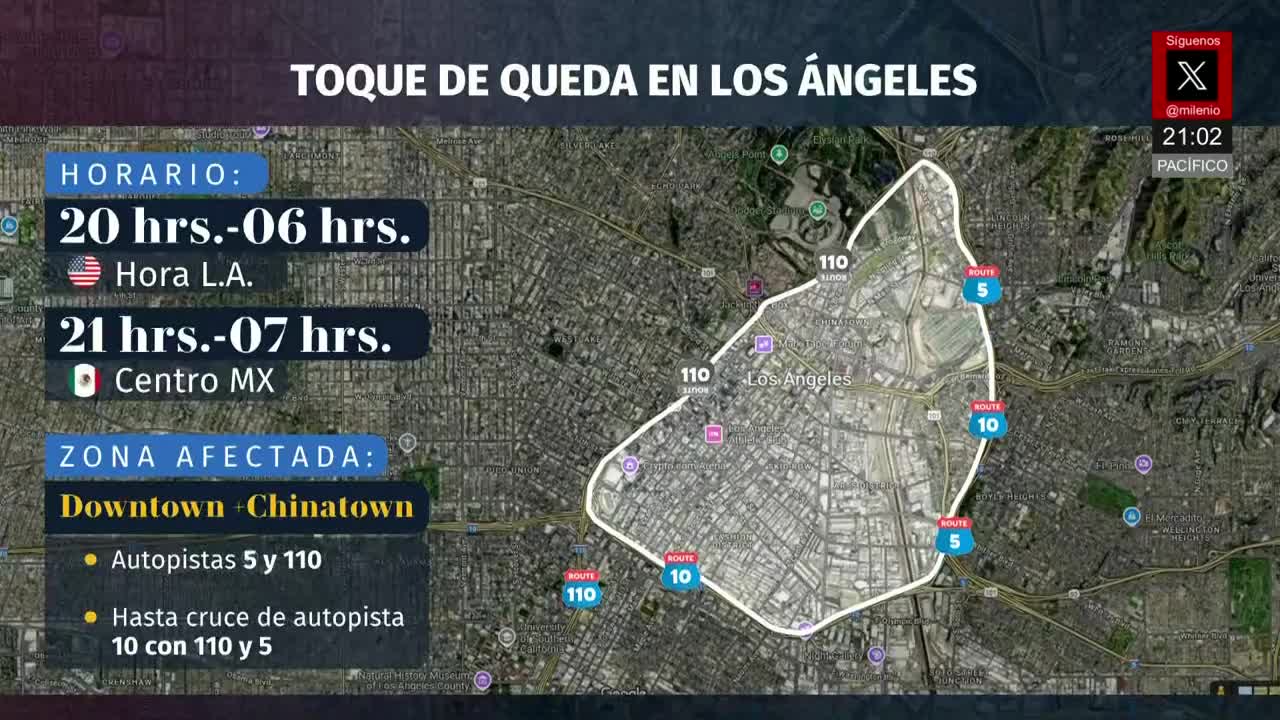 Toque de queda en Los Ángeles tras intensas protestas por redadas ...