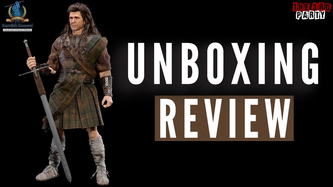 Scottish General Pangaea Toy Braveheart Mel Gibson Unboxing & Review