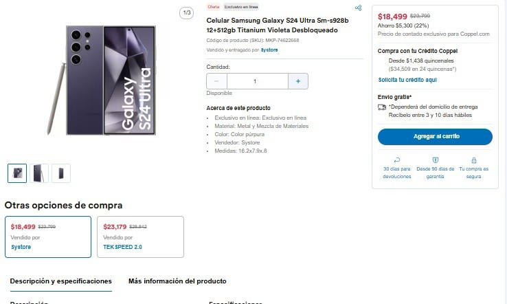 Tres celulares de gama alta al mejor precio en Coppel: Samsung, iPhone ...