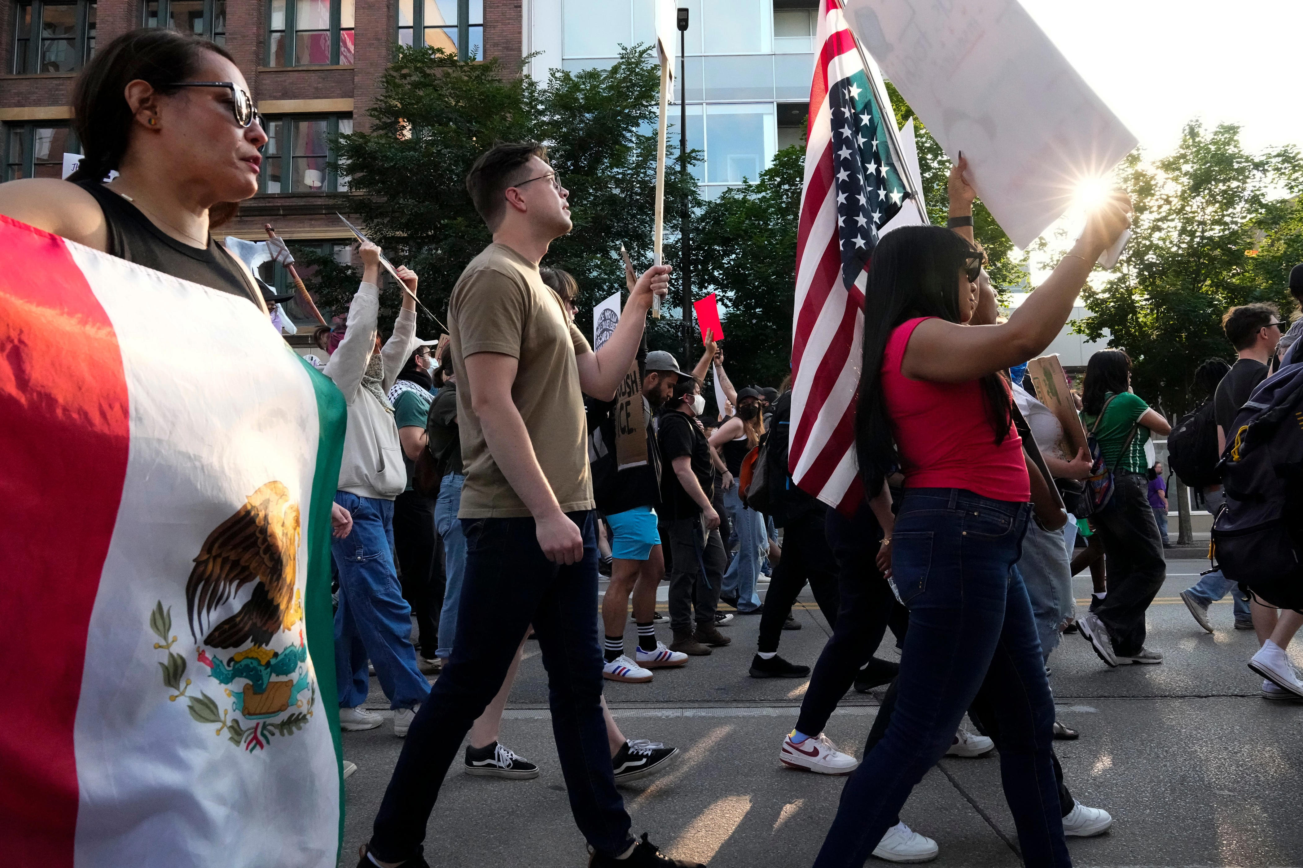 Columbus ICE Out! demonstration brings anti-Trump protesters Downtown
