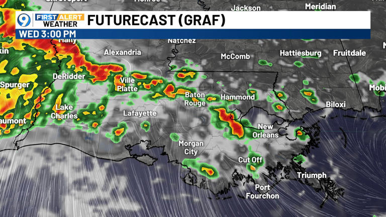 No end to the rainy pattern anytime soon