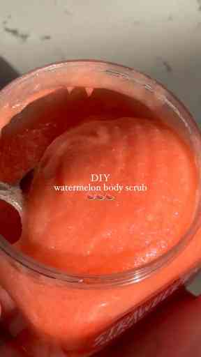 DIY Watermelon Body Scrub Tutorial