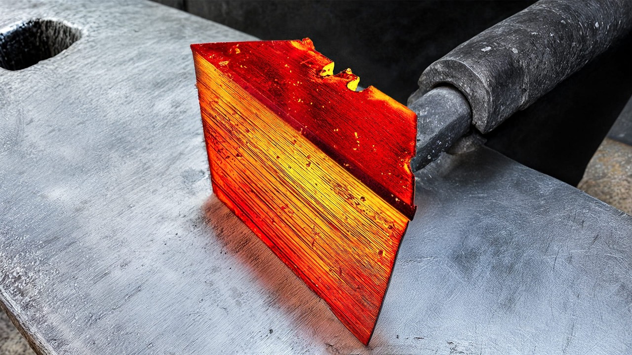 Extreme Forging: 100 Blades Transformed into a Razor-Sharp Knife