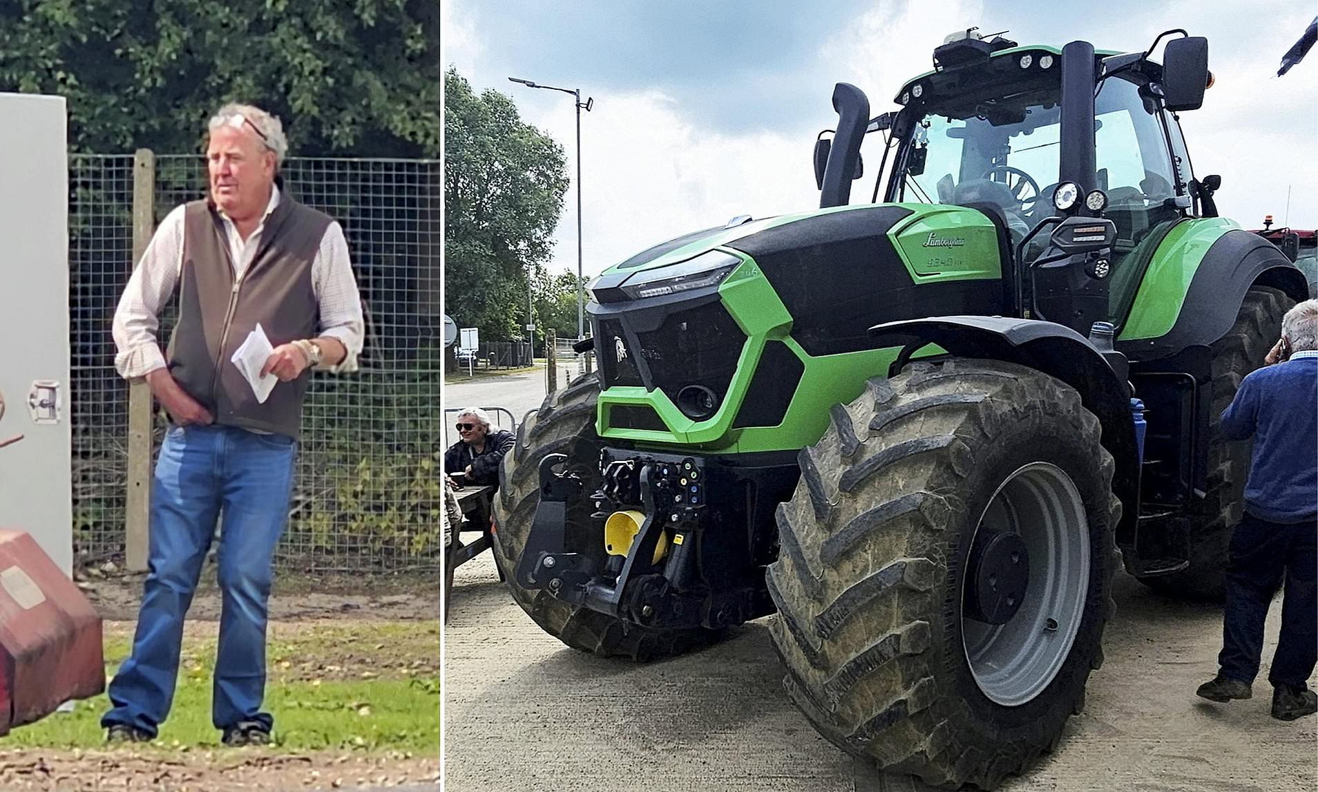 Jeremy Clarkson puts giant £85,000 Lamborghini tractor up for sale just ...