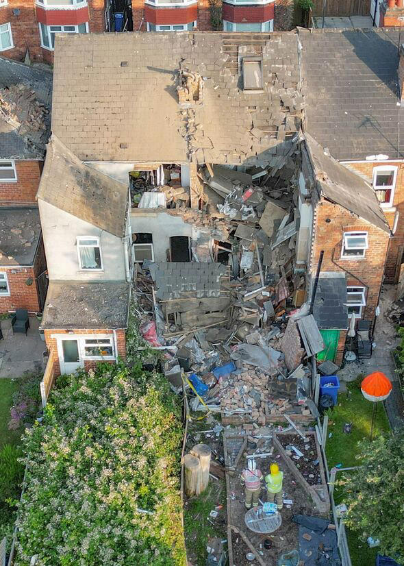 Derby 'gas explosion': Blast completely destroys home as man rushed to ...
