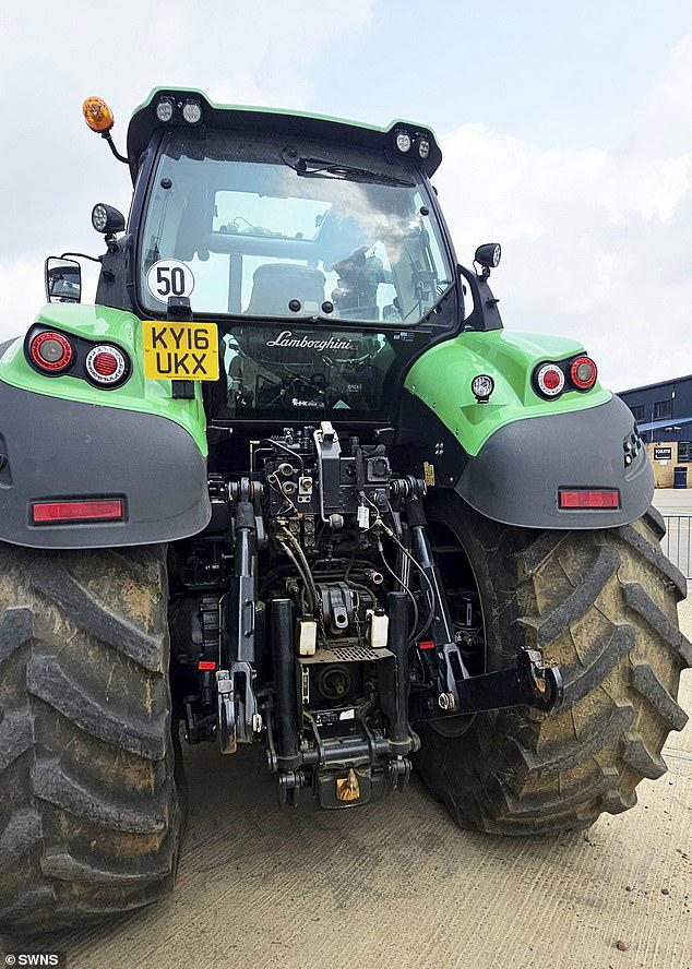 Jeremy Clarkson puts giant £85,000 Lamborghini tractor up for sale just ...