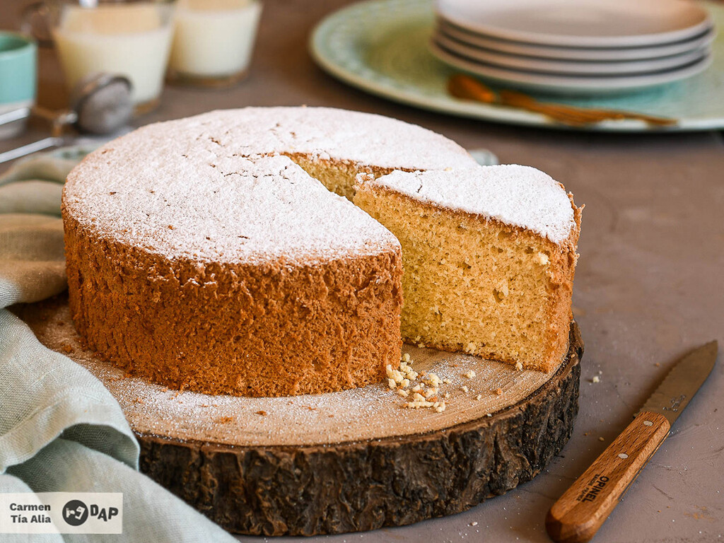 Receta de bizcocho casero fácil con solo tres ingredientes