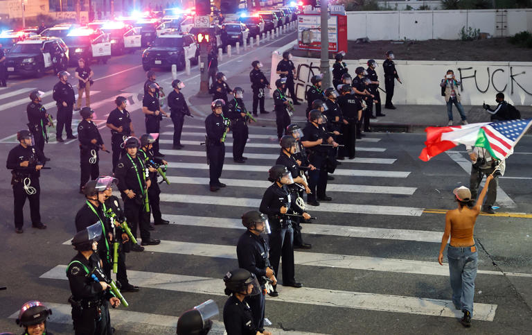 LA protests live updates: Curfew lifted after ‘mass arrests’ as troops ...