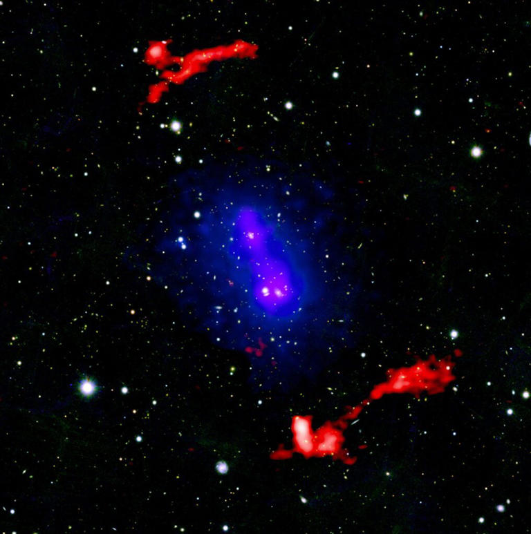 Rare cosmic event as galaxy clusters set to collide for second time