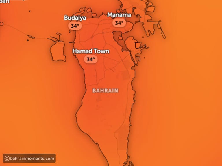 Bahrain June 11, 2025: 44 °C Heat and Humid Nights