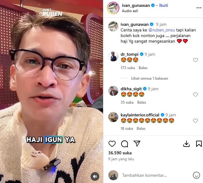 Ivan Gunawan Pulang Ibadah Haji, Ruben Onsu Wanti-wanti Semua Orang ...