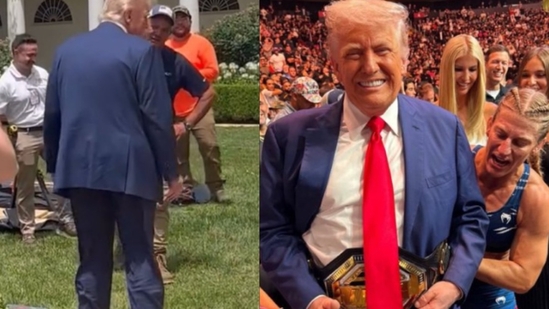 Trump spotted with strange bulge in his pants. Elon Musk's Grok ...