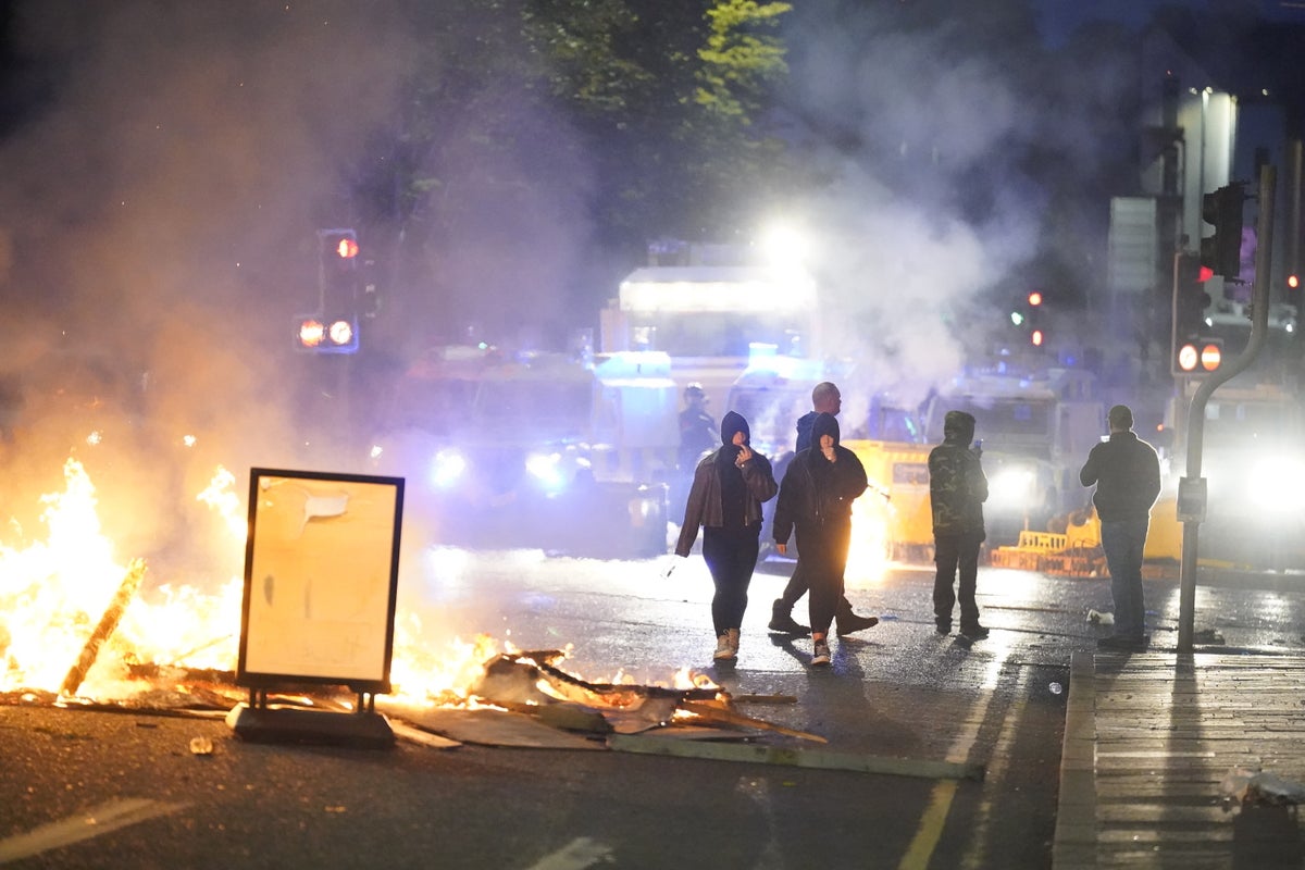 Ballymena riots: Fireworks and petrol bombs thrown at police as ...