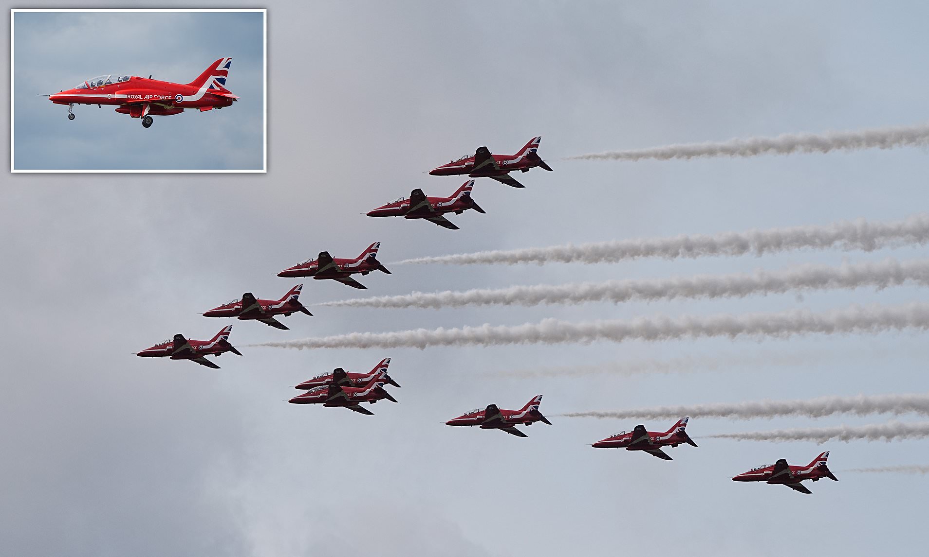 Red Arrows 'are running out of jets': Iconic display team are forced to ...