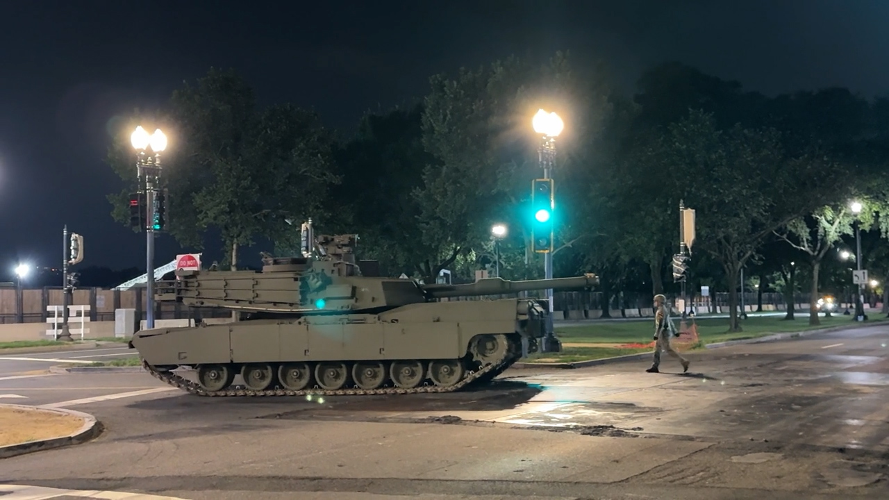 Tanks Arrive In Washington Ahead Of Army's 250th Birthday Parade