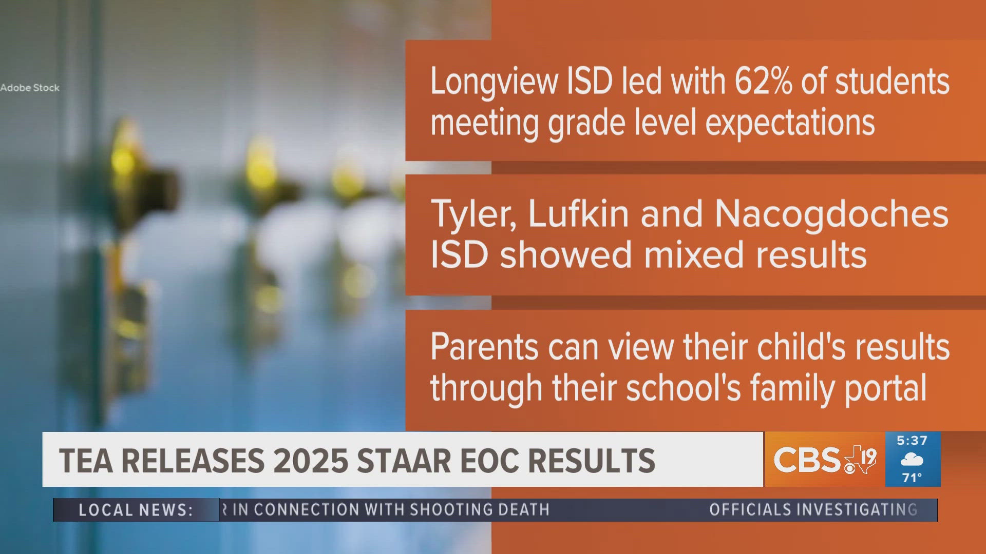 TEA releases STAAR EOC results