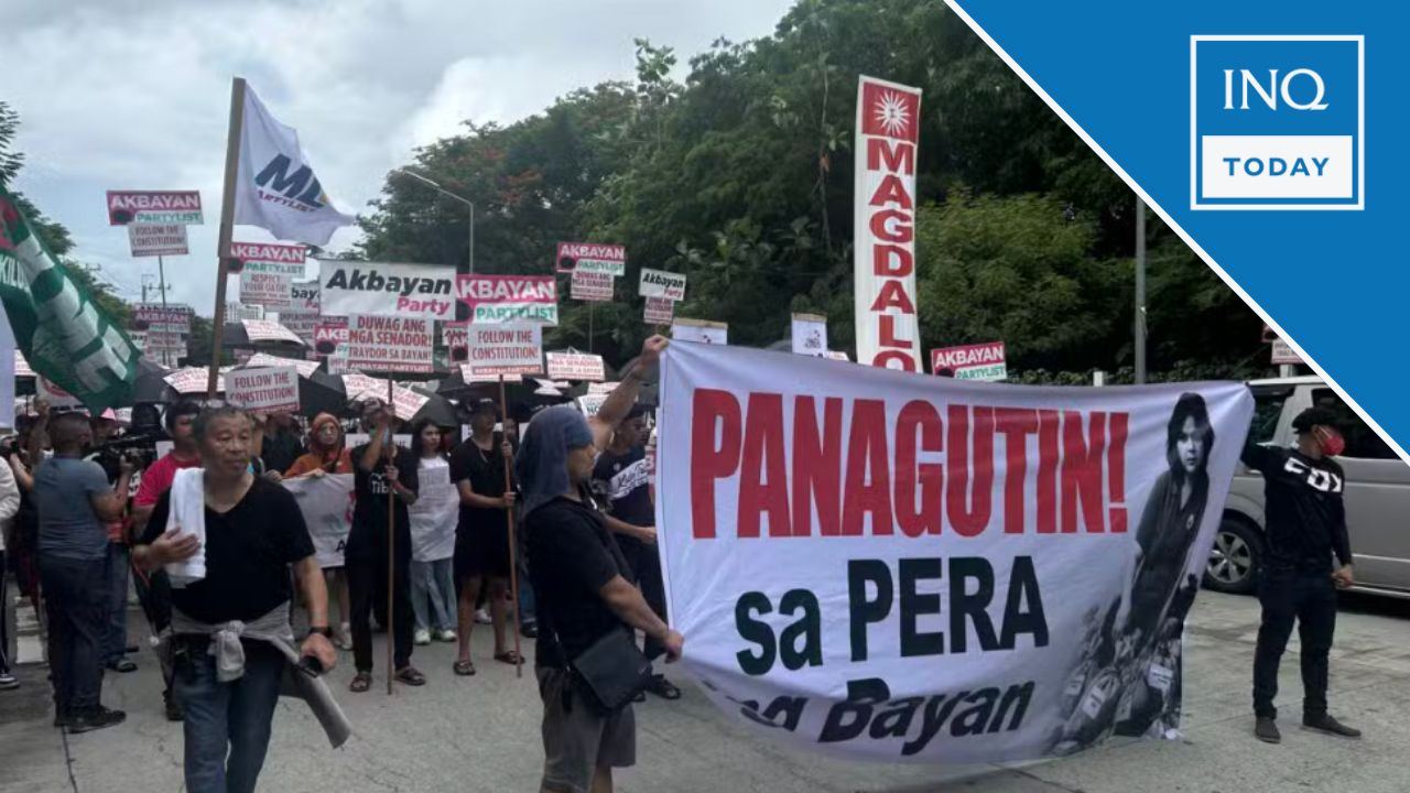 Protesters rally in numbers at Senate over Duterte trial delay | INQToday