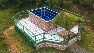Building a Secret Home Beneath a Swimming Pool in the Jungle