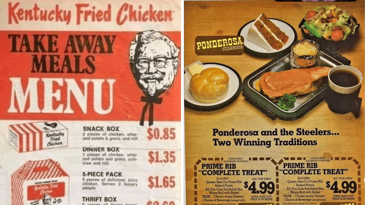 20 Nostalgic Fast-Food Restaurant Menus We Truly Miss