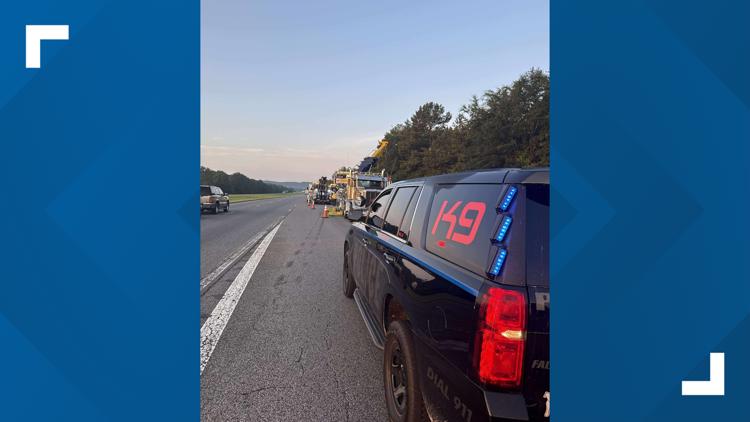 Concrete truck stuck on I-65 halts traffic near Falkville Exit 322