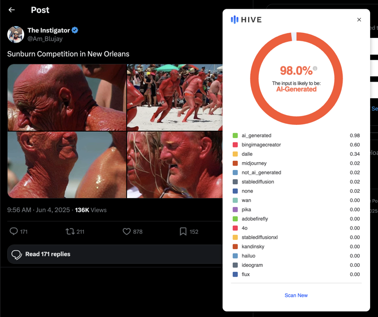 Real photos of 'sunburn competition in New Orleans'?