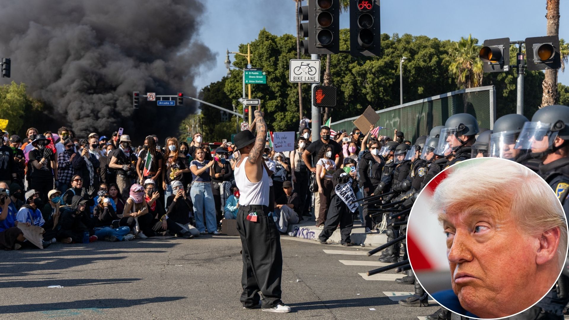 Trump takes Los Angeles by storm