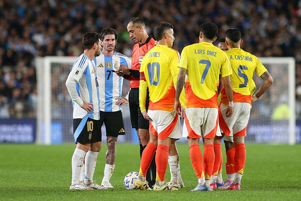 Lionel Messi confronts James Rodriguez in tense exchange during ...