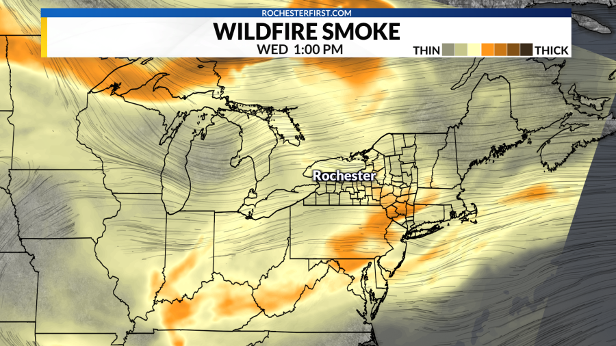 Weather forecast: Warmer air with a haze overhead