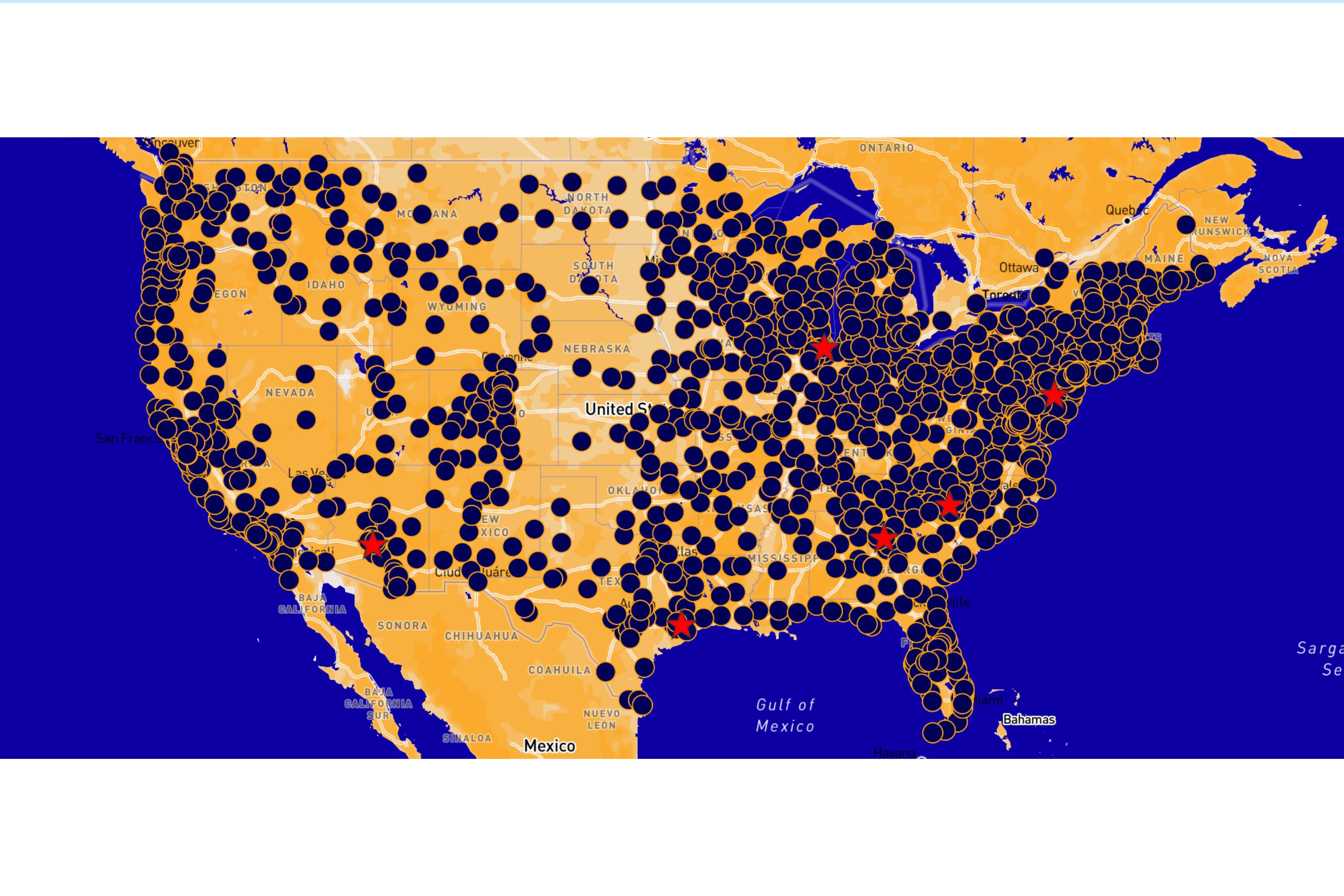 Map and list of cities hosting anti-Trump 50501 protests on June 14