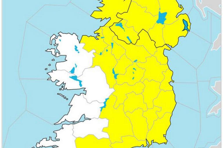 Met Eireann puts 27 counties under thunderstorm warning including Dublin