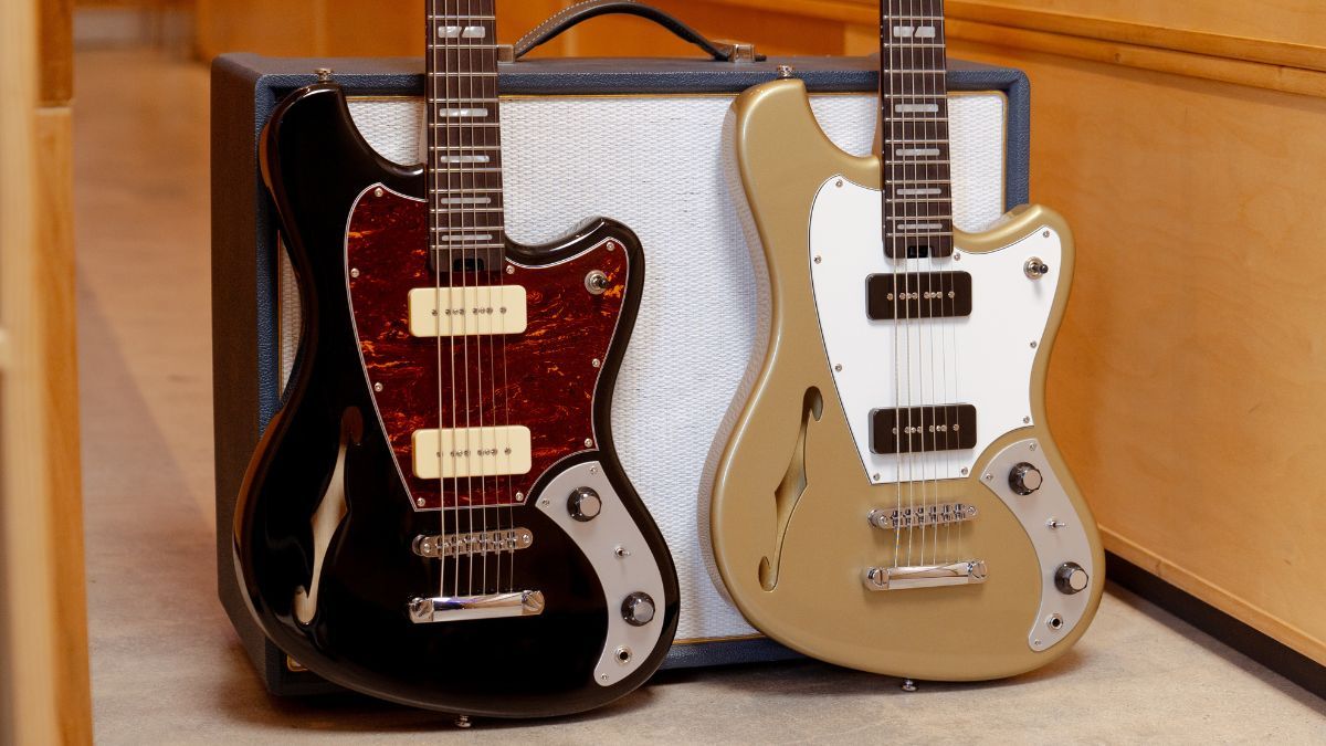 Orangewood has launched its first electric – a stunning offset baritone