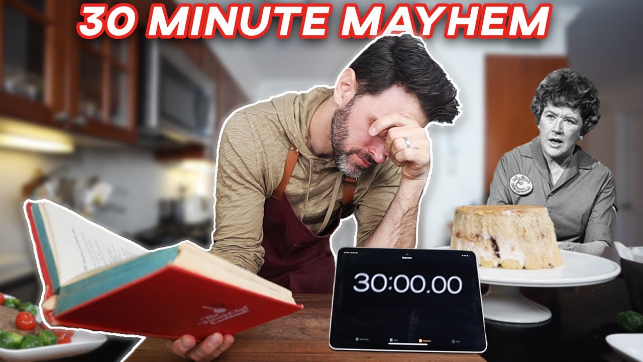 Mayhem in the Kitchen: Julia Child’s “Quick” Steak Dinner