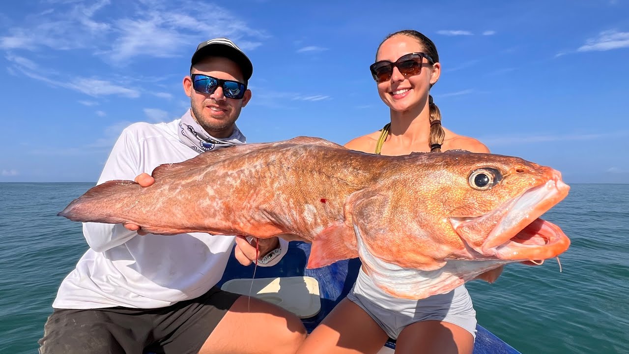 Crazy Looking EEL Fish Caught in 600 Feet of Water! Cleaned & Cooked