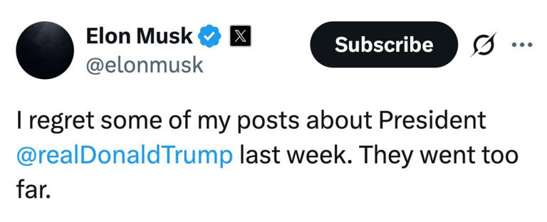 Donald Trump responds to Elon Musk’s late-night apology after ugly ...