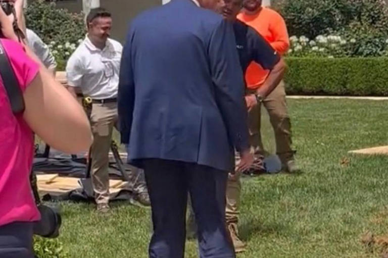 Dementia fears raised as mysterious lump spotted in Trump’s pants