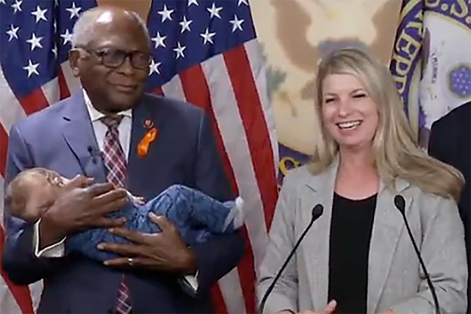 Congressman Jim Clyburn, 84, Steps In to Hold Colleague's 4-Month-Old ...