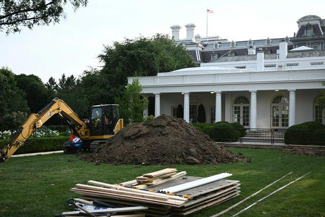 Trump White House Begins Paving Over Rose Garden 5 Years After Melania ...