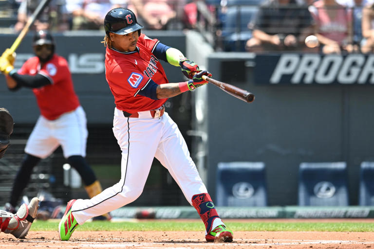 Guardians score vs Cincinnati Reds | Carlos Santana hits grand slam ...