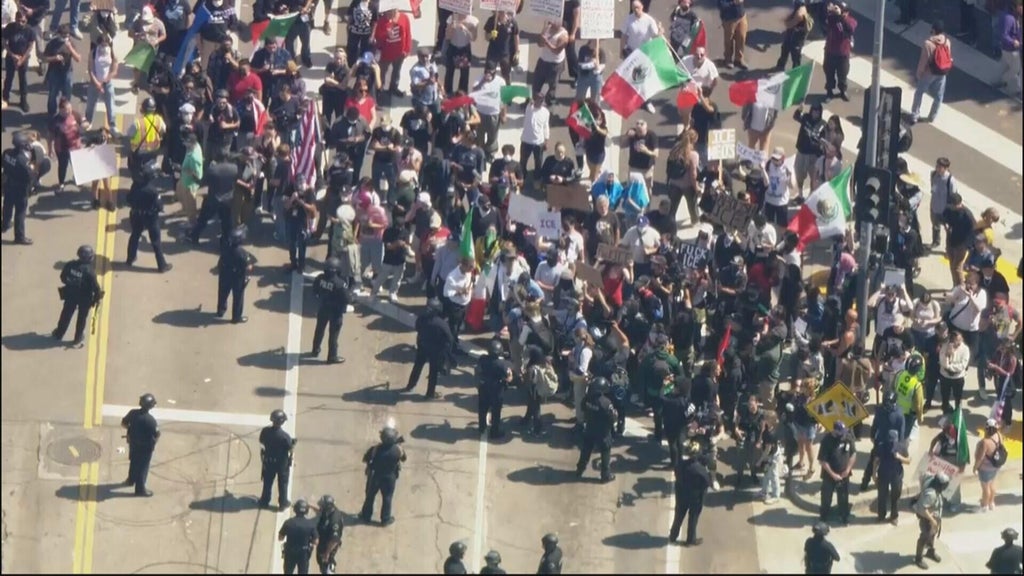 LA protests against ICE reach Day 6 after curfew helps quell violence ...