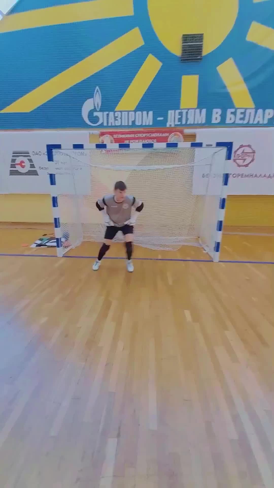 Indoor Soccer Goalkeeper Training Session