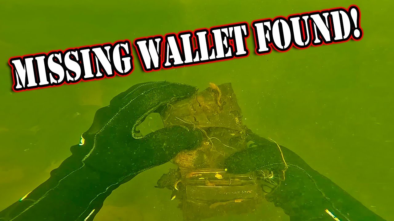 I found a lost wallet underwater scuba diving the river!