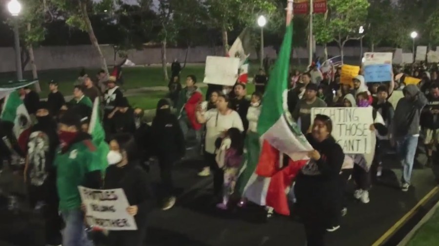 Peaceful protest escalates to violence in Santa Ana