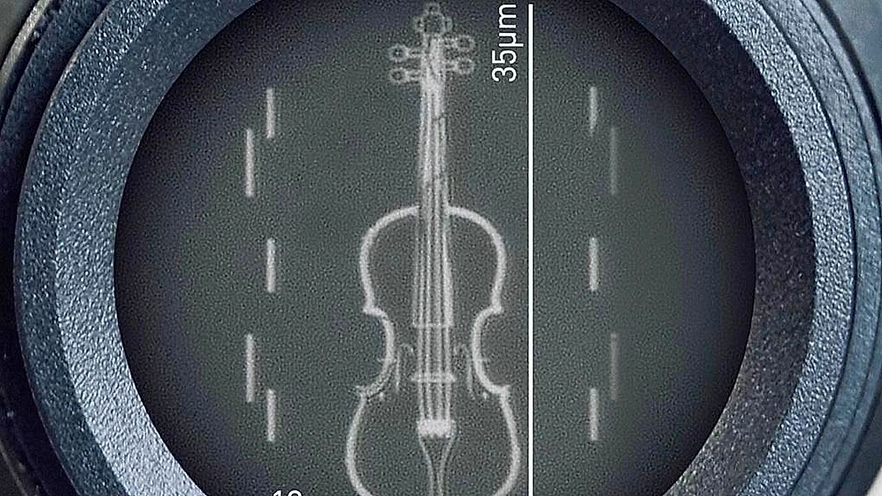 Physicists create 'world's smallest violin' that fits inside a human hair